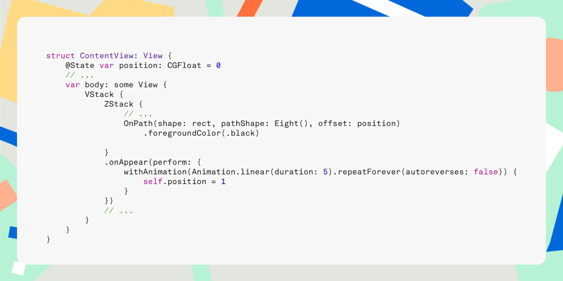 Animating Explicit Changes · objc.io